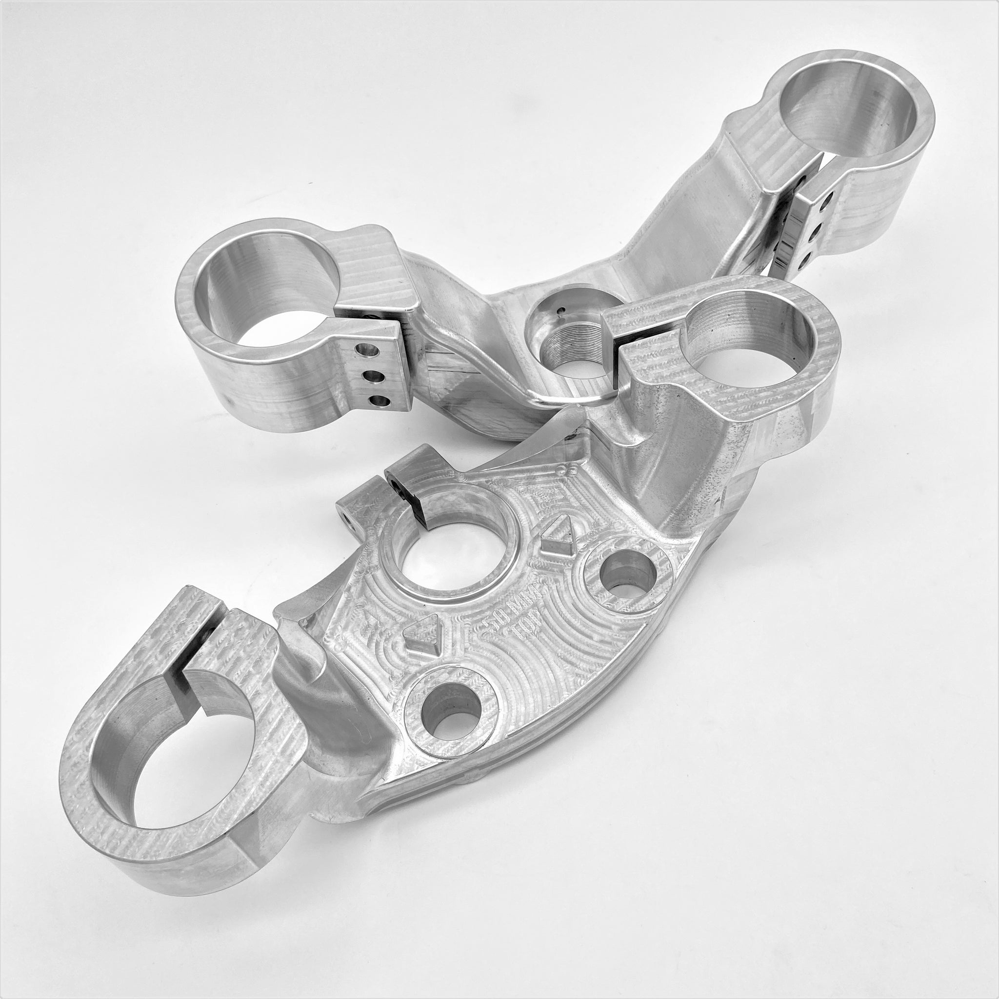 GeezerEngineering 50-55 2-inch drop Triple-Trees for Performance Bagge